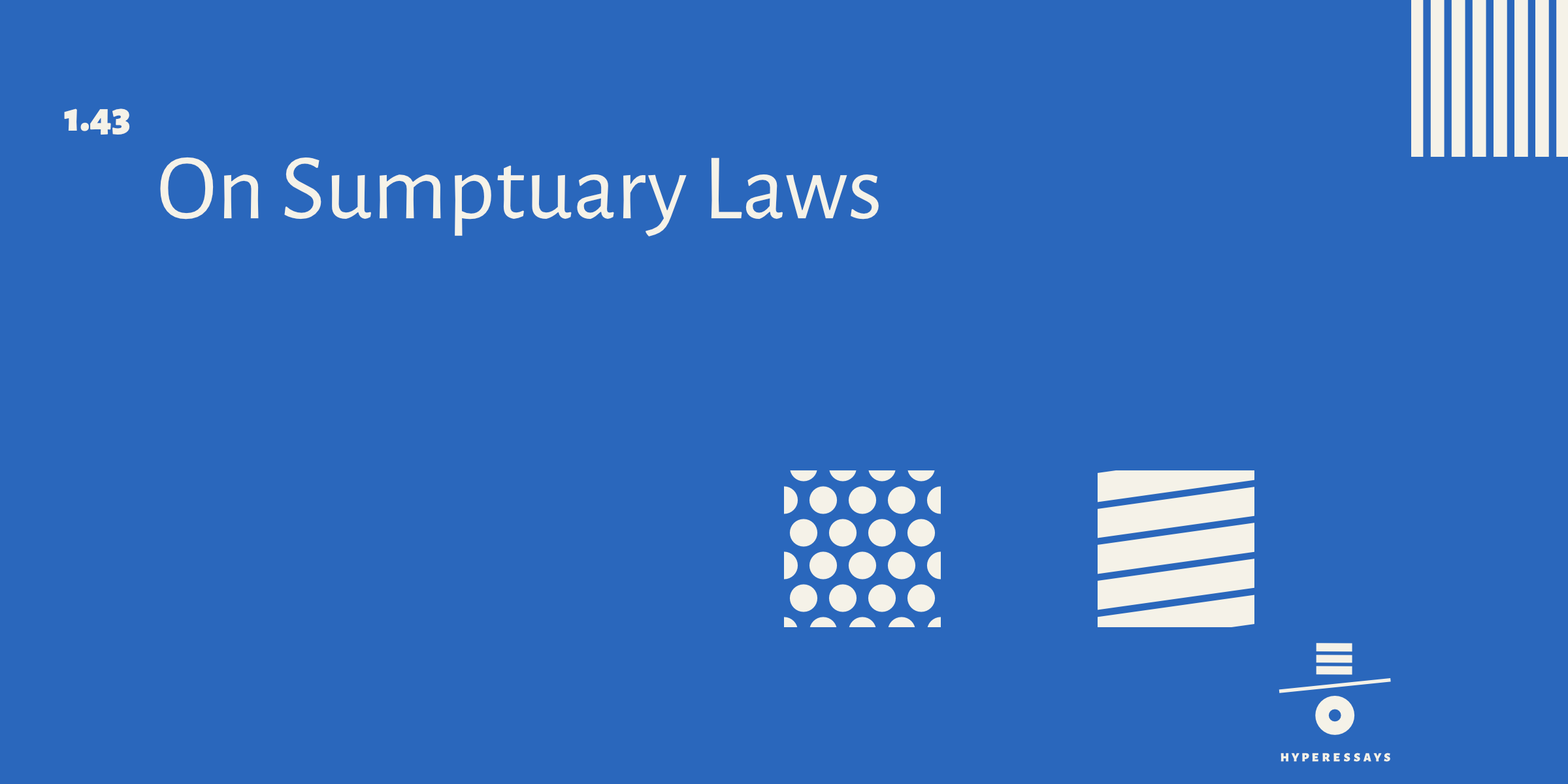 On Sumptuary Laws - The Essays of Michel de Montaigne